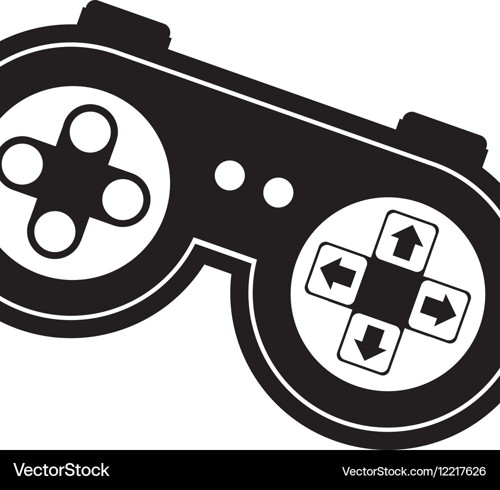 Isolated gamepad of videogame design Royalty Free Vector