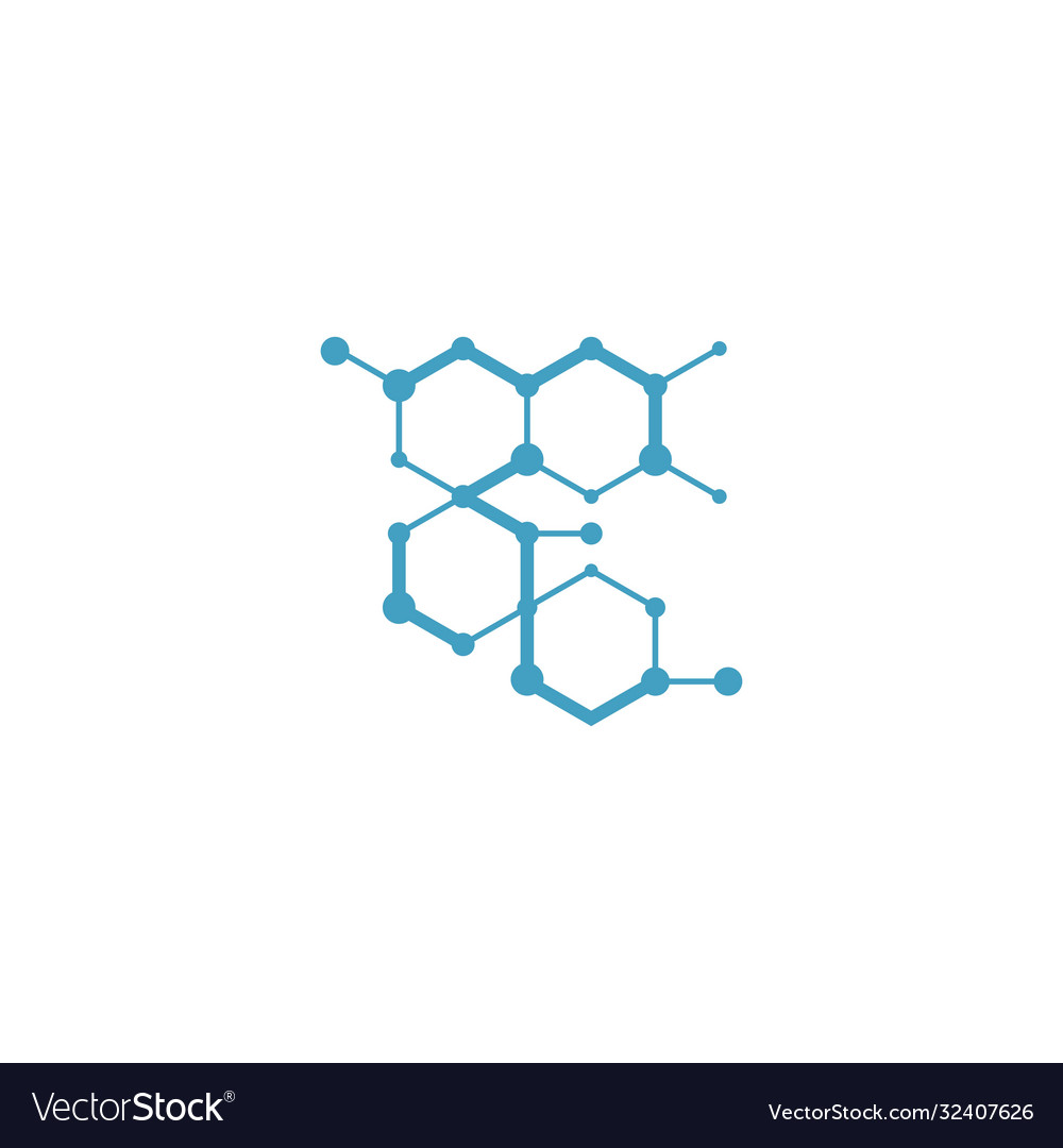 Molecule design Royalty Free Vector Image - VectorStock