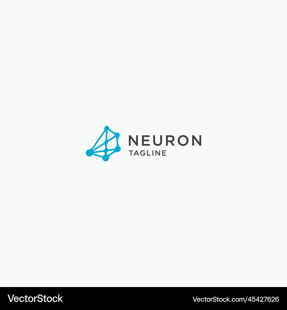Neuron logo icon design template neuro neurology Vector Image