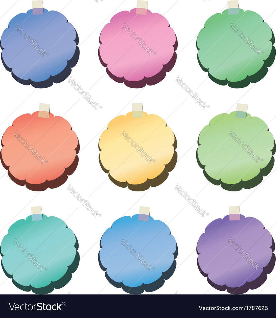 Paper notes Royalty Free Vector Image - VectorStock