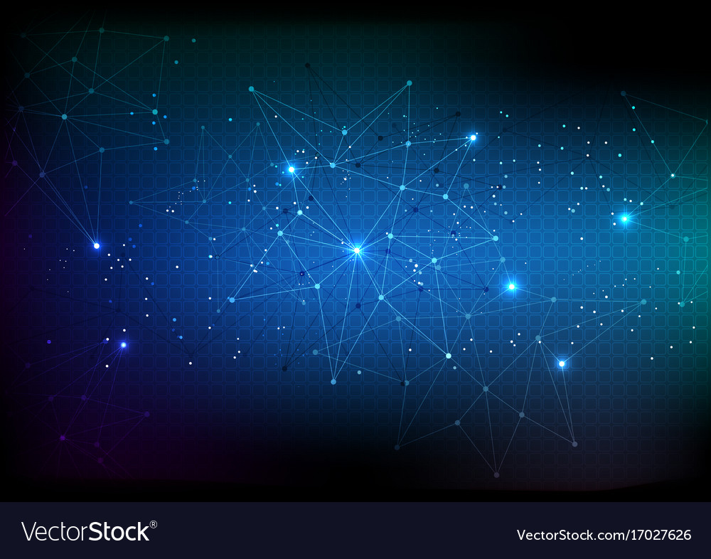 Polygon background abstract technology Royalty Free Vector