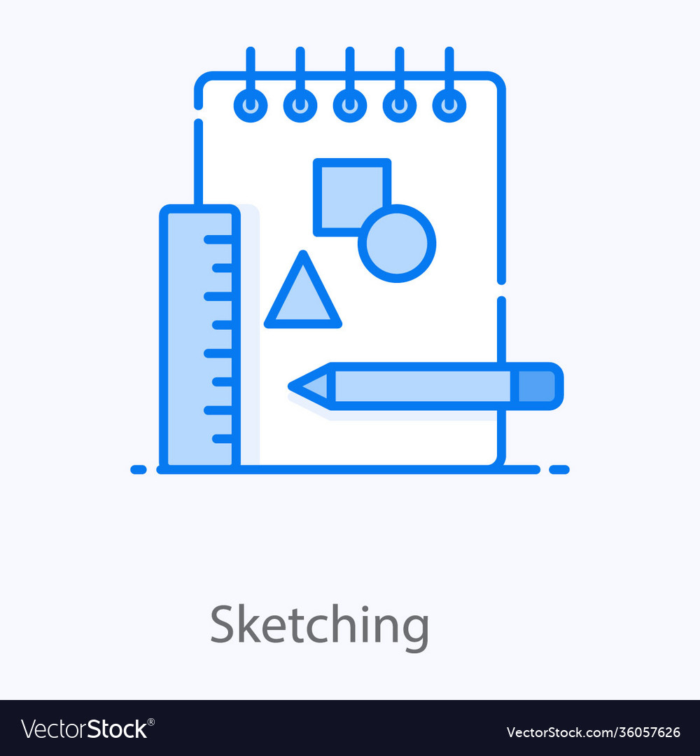 Sketching Royalty Free Vector Image - VectorStock
