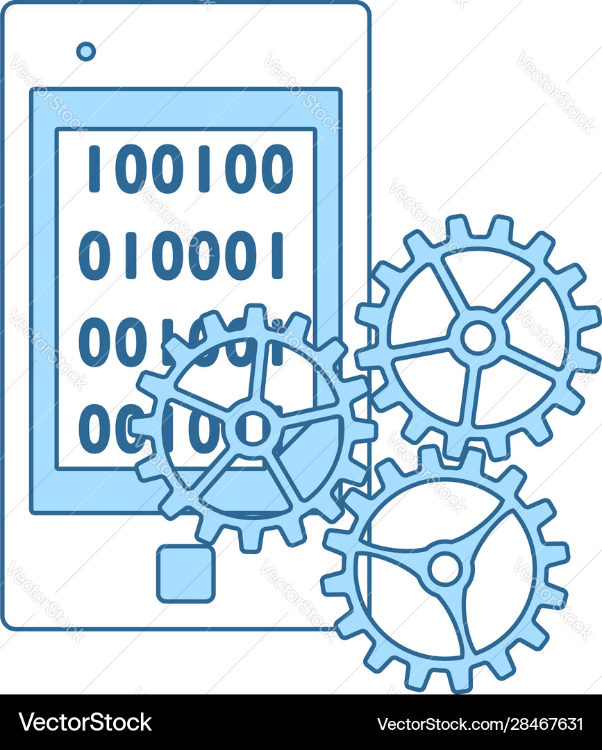 Mobile development icon Royalty Free Vector Image