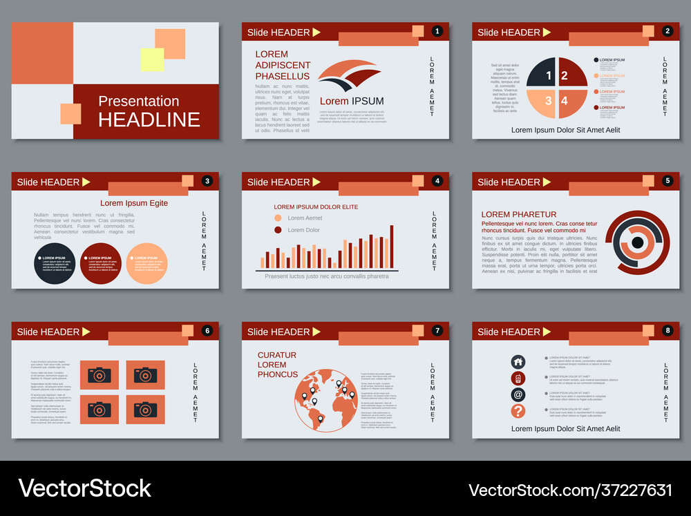 Professional business presentation design template