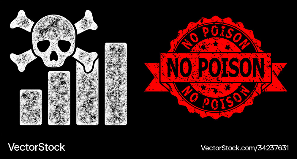 Rubber no poison seal and bright polygonal network