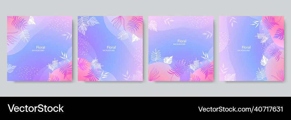Trendy abstract post story art templates Vector Image