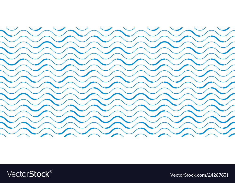 Wavy lines regular repeat endless background Vector Image