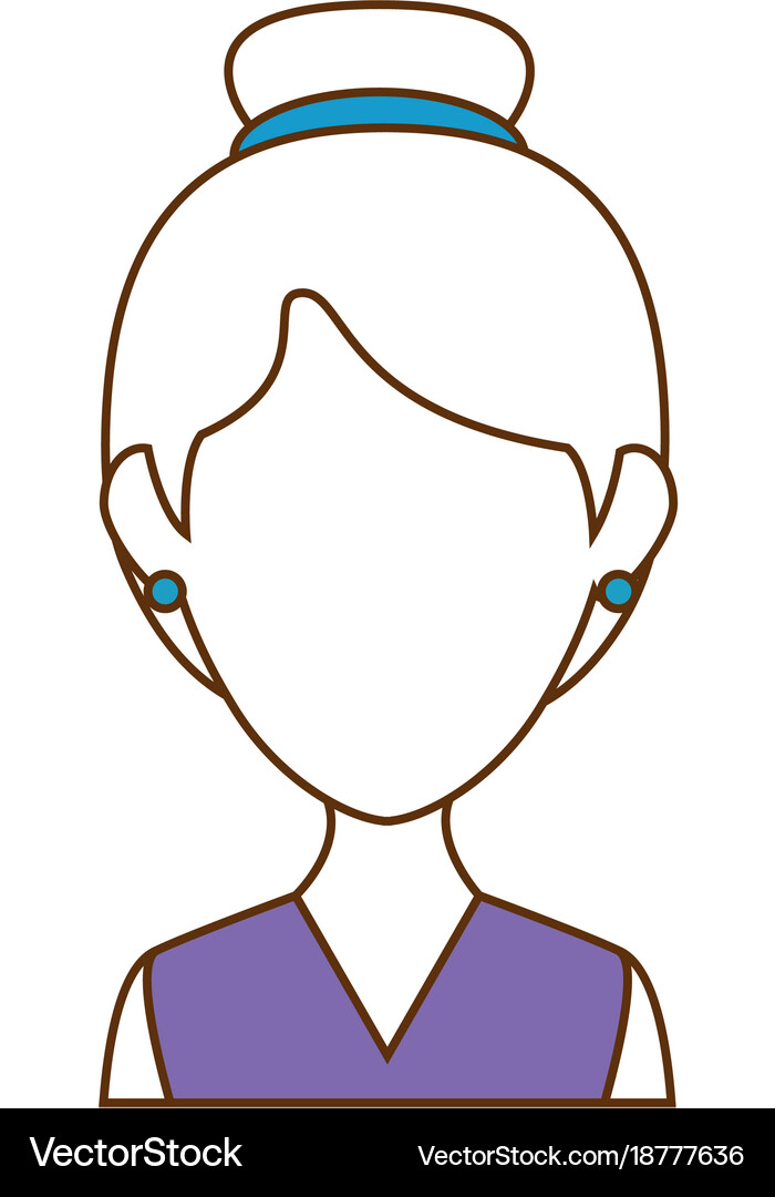 Beautiful woman avatar character Royalty Free Vector Image