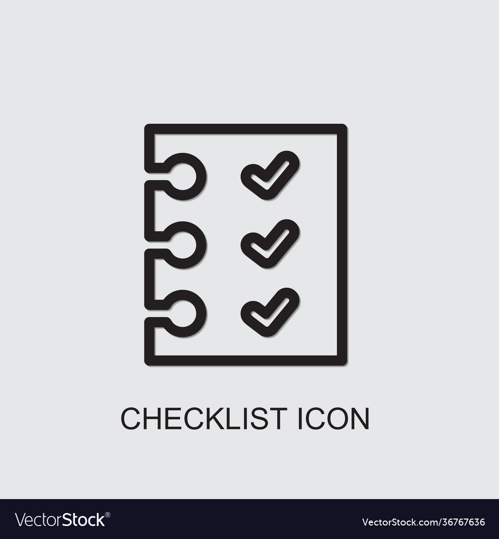 Checklist icon Royalty Free Vector Image - VectorStock
