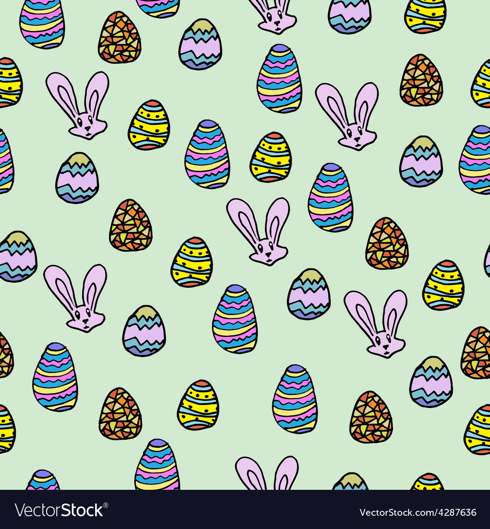 Easter pattern Royalty Free Vector Image - VectorStock