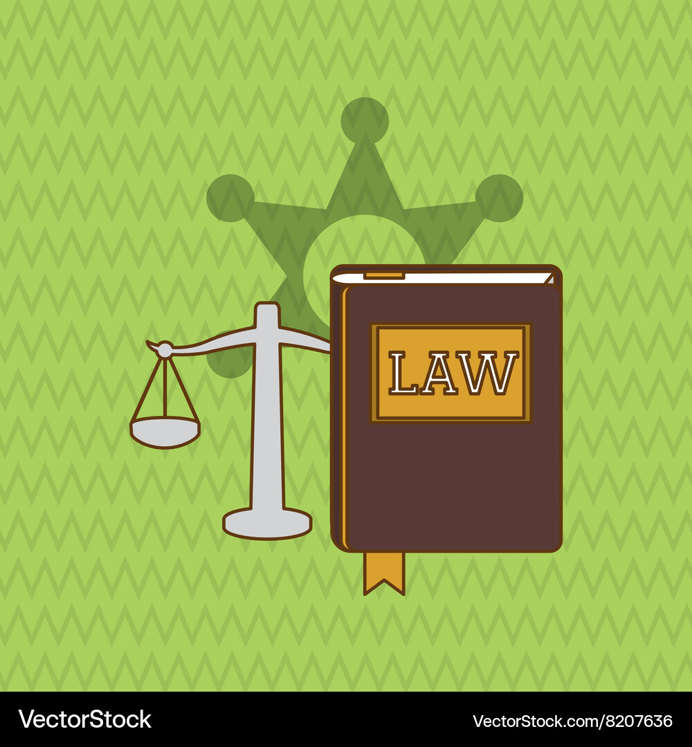 Law and justice balance design Royalty Free Vector Image
