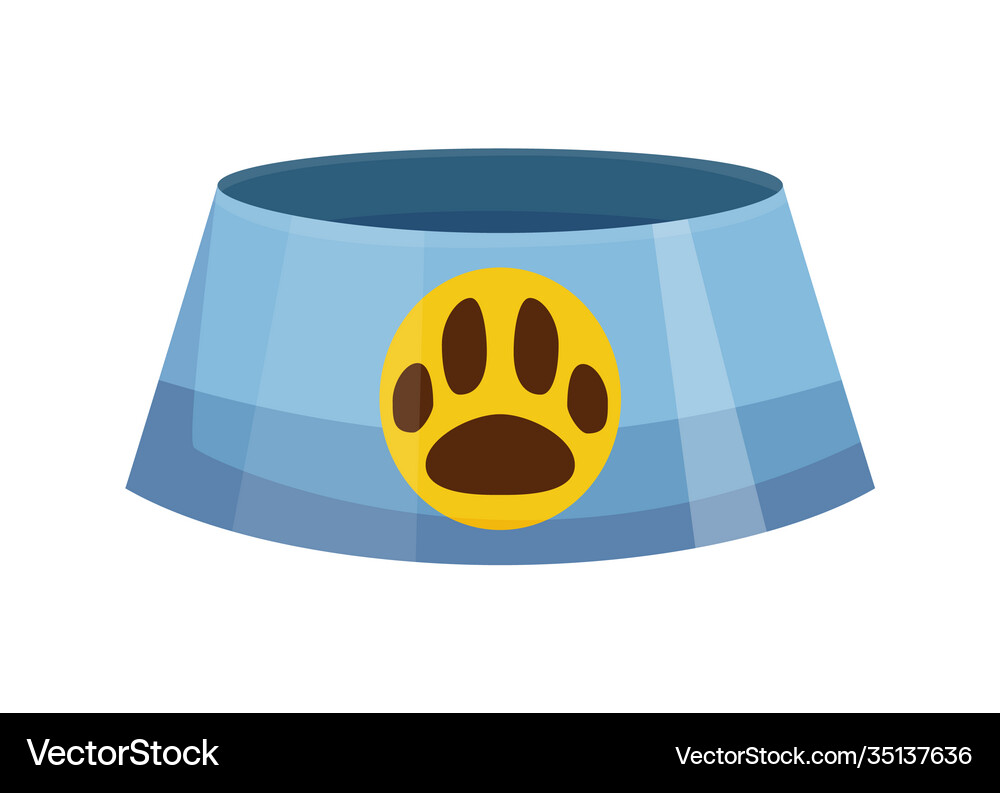 Pet shop icon dog plate accessory Royalty Free Vector Image