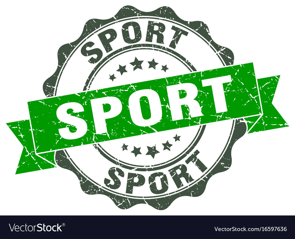 Sport stamp sign seal Royalty Free Vector Image