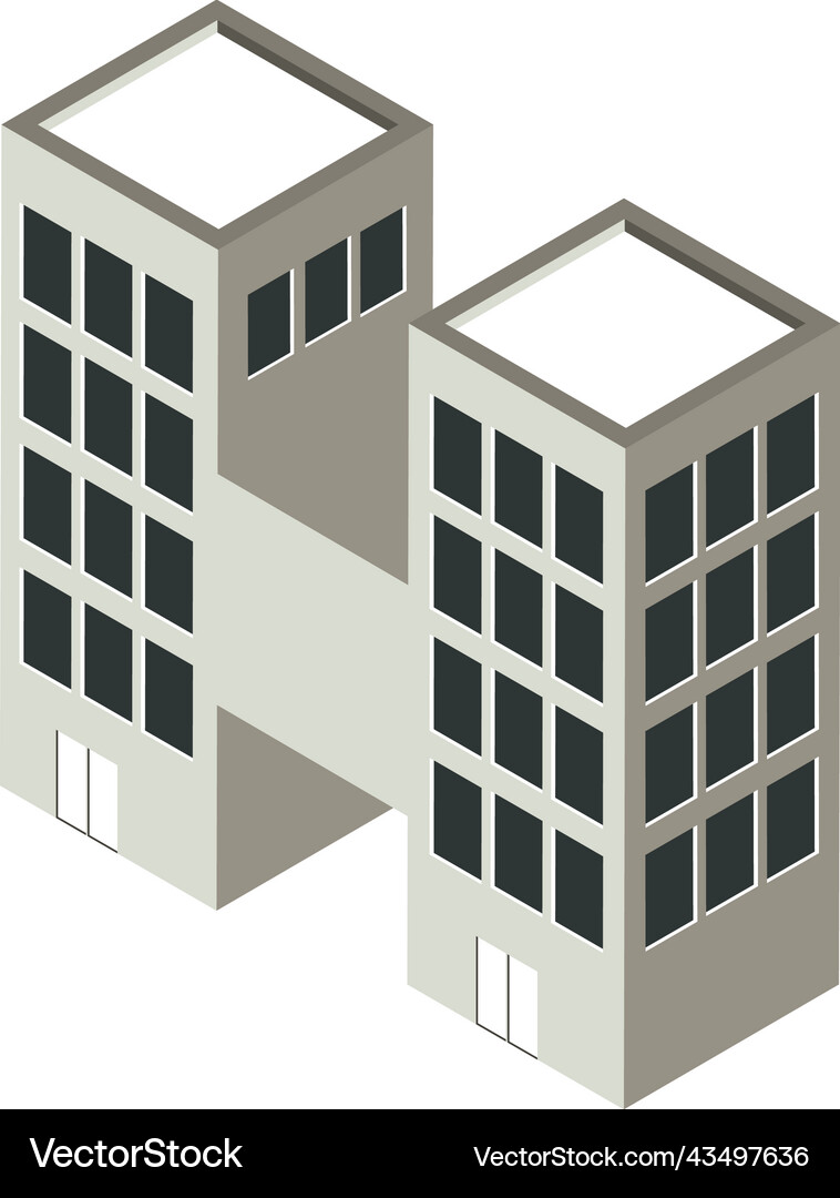 Towers city urban Royalty Free Vector Image - VectorStock