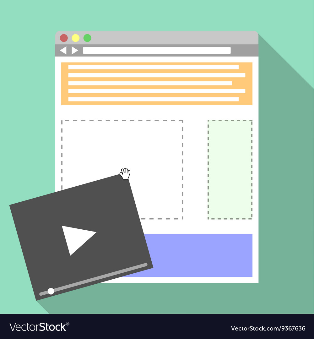 Web page creating concept Royalty Free Vector Image