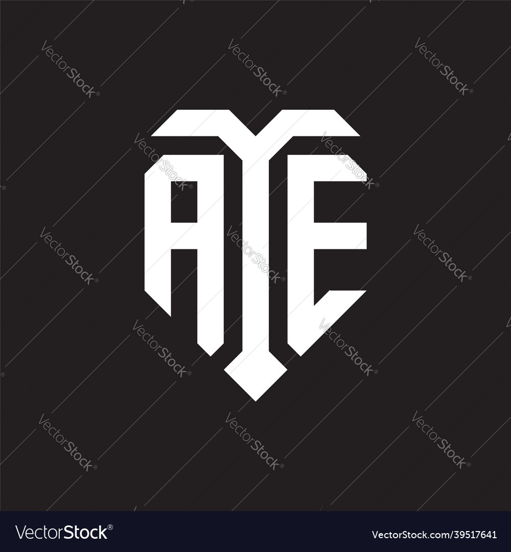 Ae logo monogram design template Royalty Free Vector Image