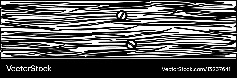 Contour wood notices icon Royalty Free Vector Image