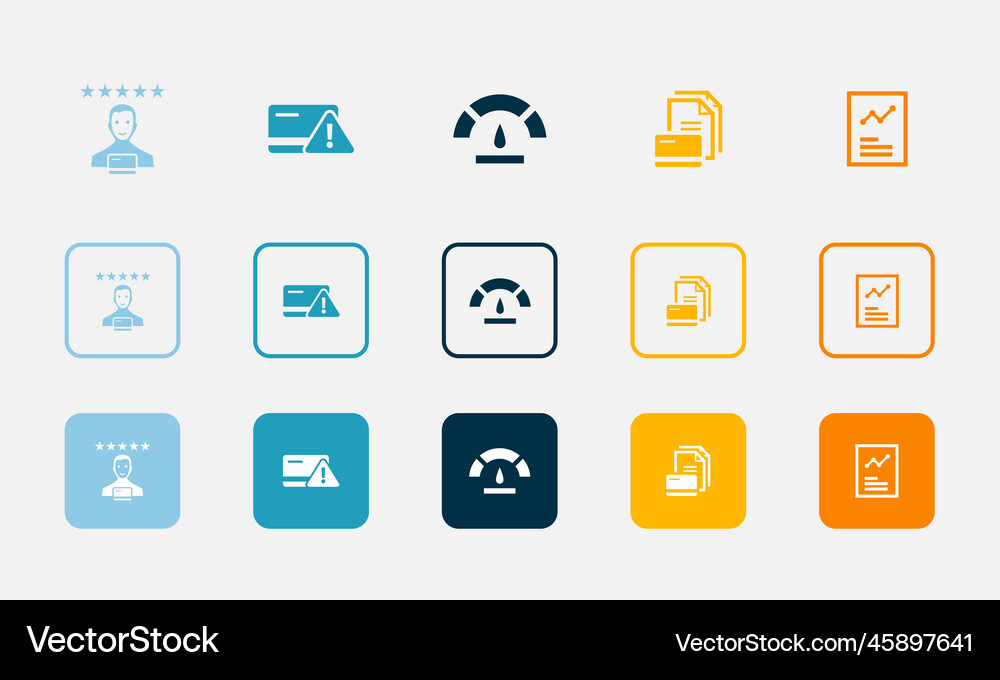 Credit rating risk score history Royalty Free Vector Image