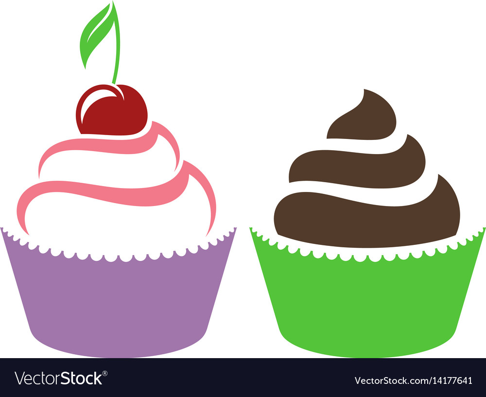Cupcake Royalty Free Vector Image - VectorStock