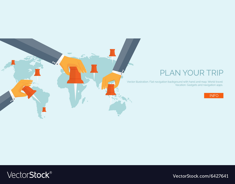 Flat backgrounds set Royalty Free Vector Image