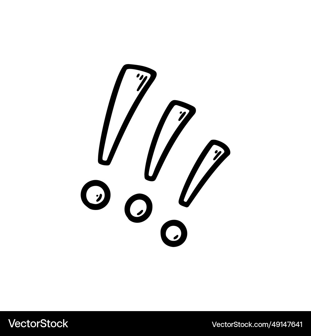Cute Exclamation Svg