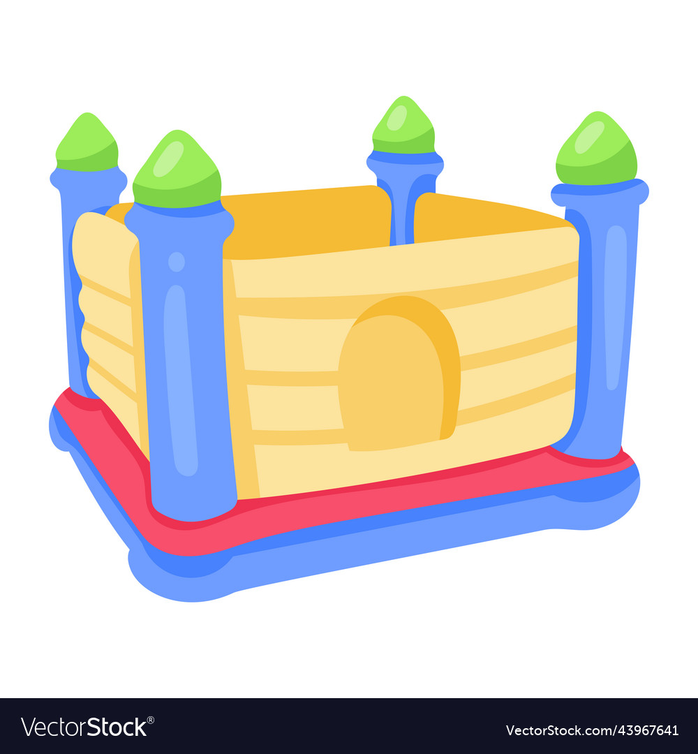 Jumping castle Royalty Free Vector Image - VectorStock
