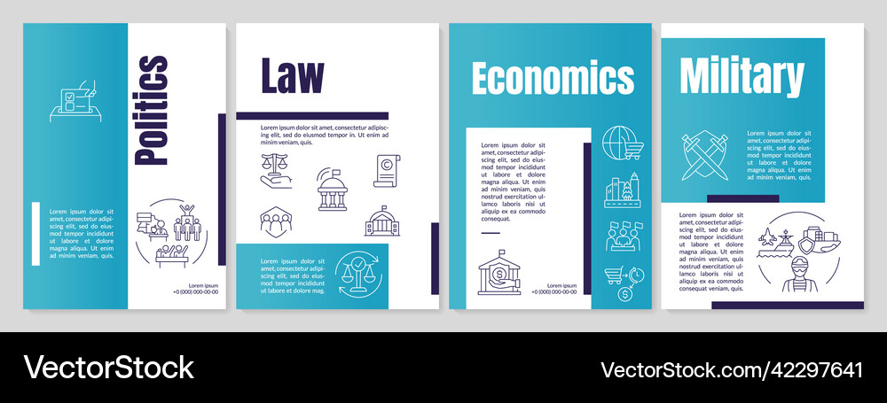 Social institutions and organizations blue Vector Image