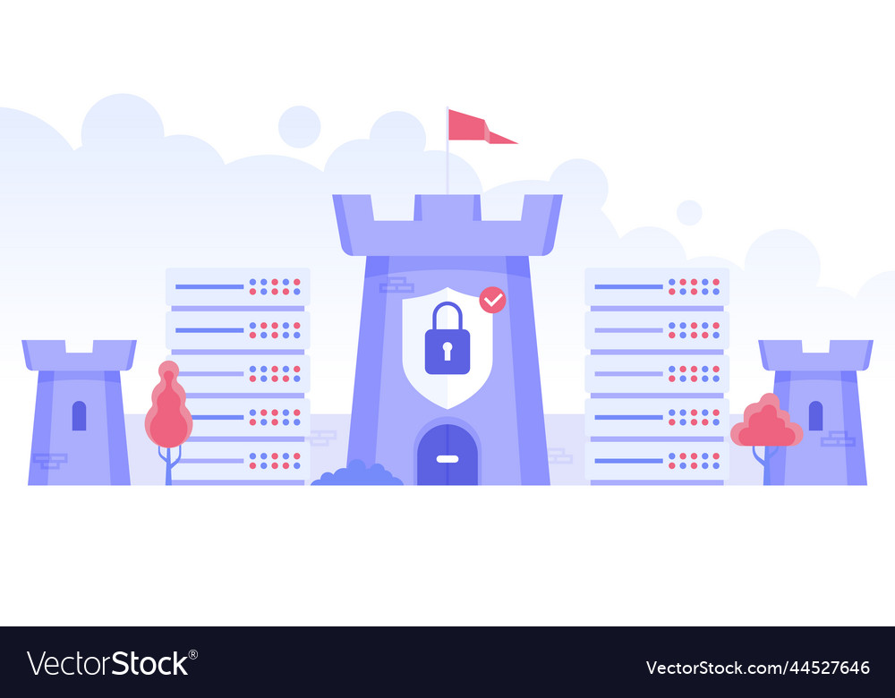 Cybersecurity Data Protection Royalty Free Vector Image