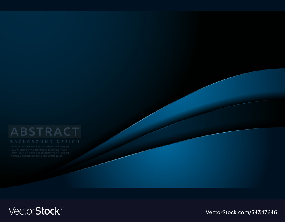 Dark navy blue background with modern abstract Vector Image