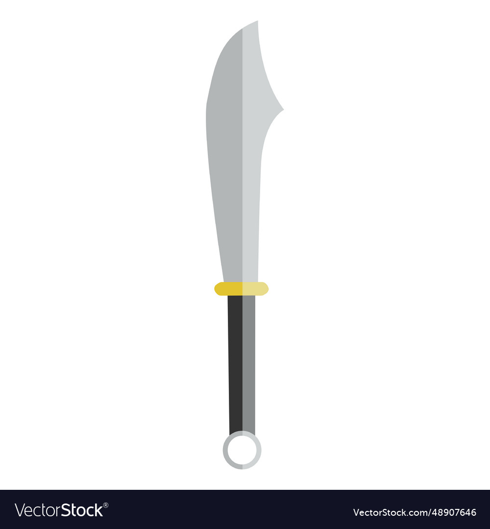Machete knife flat Royalty Free Vector Image - VectorStock