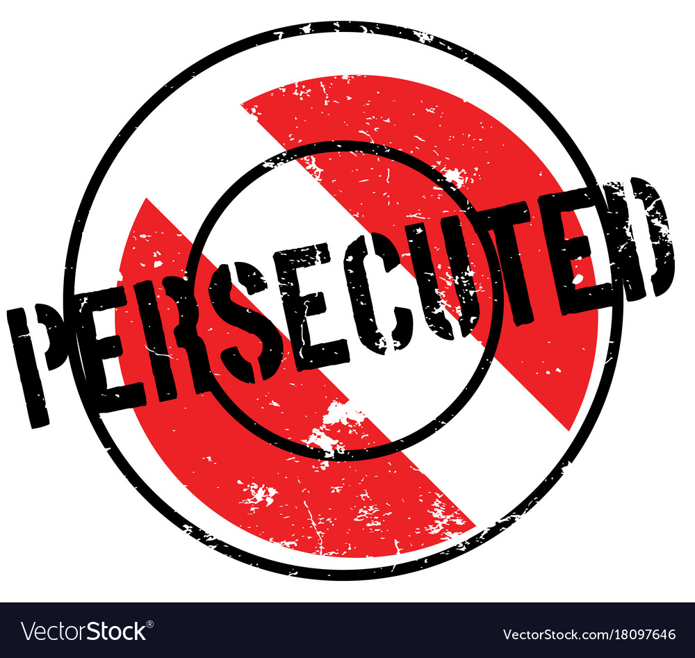 Persecuted rubber stamp Royalty Free Vector Image