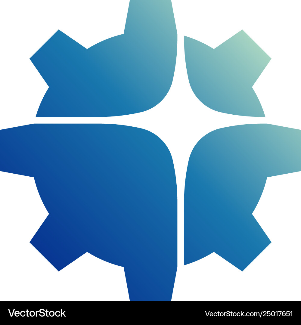 Abstract mechanic star logo repair Royalty Free Vector Image