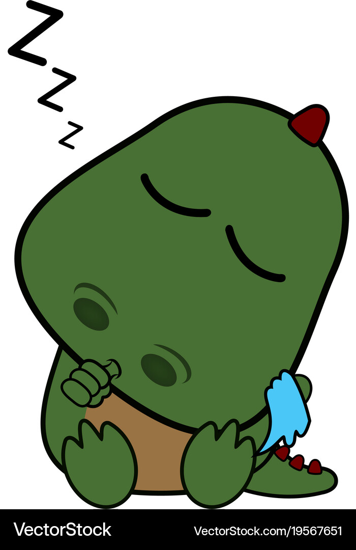 Isolated cute dinosaur Royalty Free Vector Image