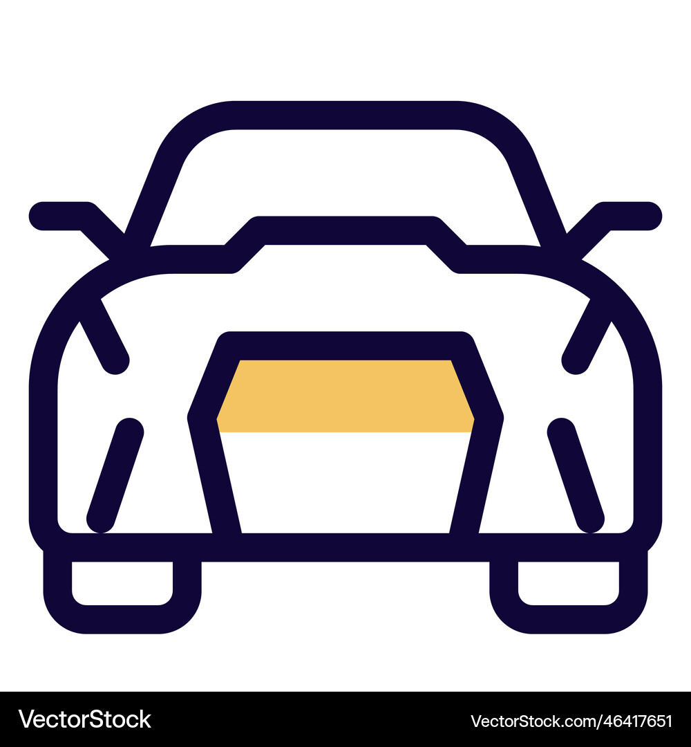 Modern car with stylish radiator grille Royalty Free Vector