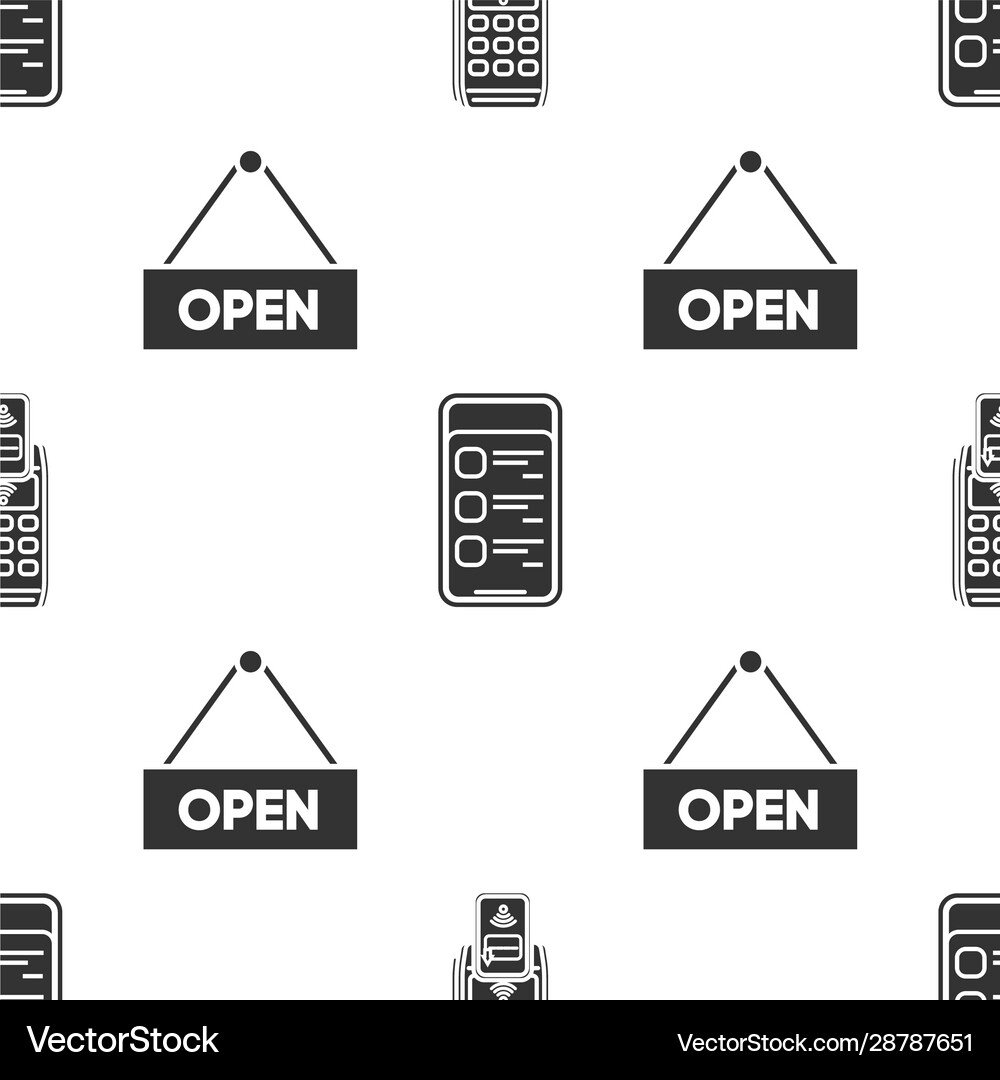 Set pos terminal with printed receipt and confirms