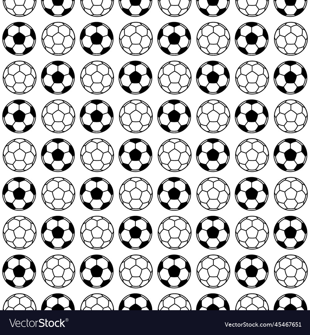 Soccer ball pattern Royalty Free Vector Image - VectorStock