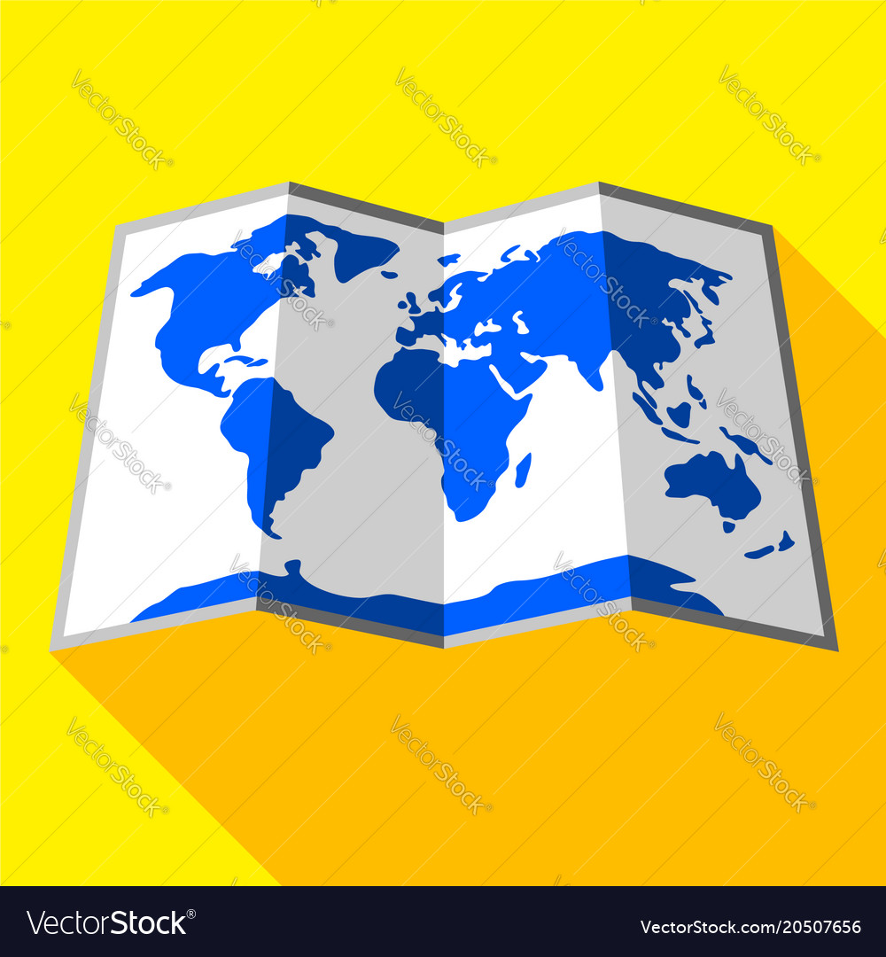 Bright colored map Royalty Free Vector Image - VectorStock
