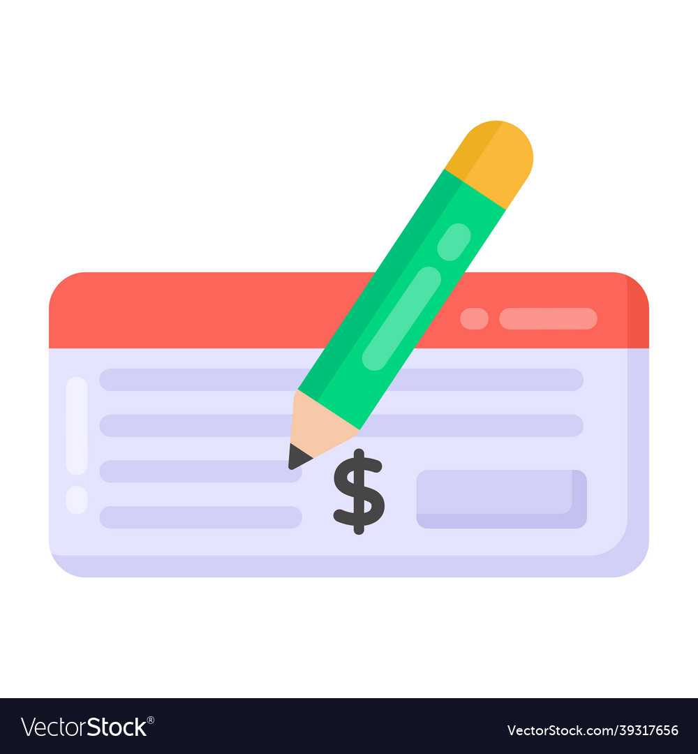 Cheque Royalty Free Vector Image - VectorStock