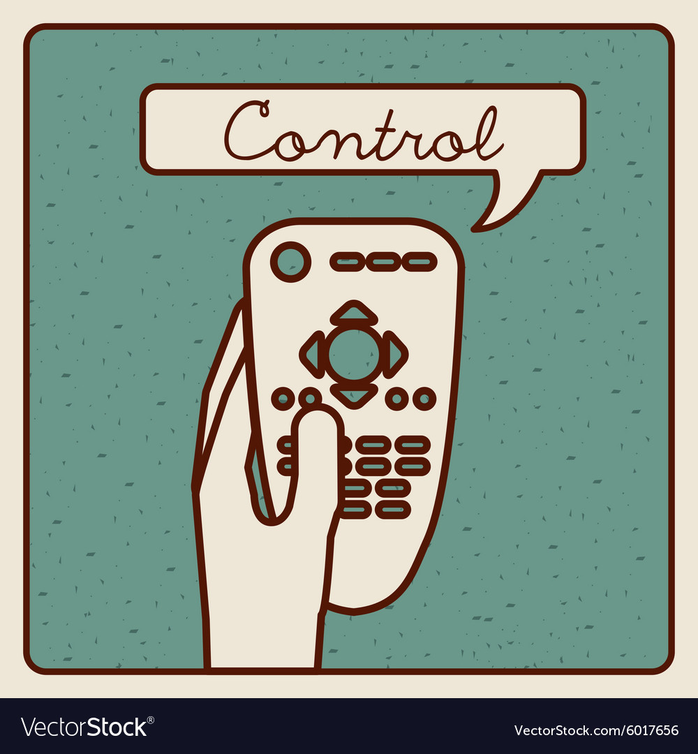 Control remote Royalty Free Vector Image - VectorStock