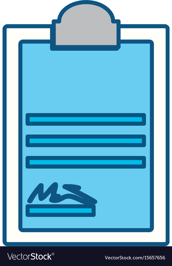 Document with sign Royalty Free Vector Image - VectorStock