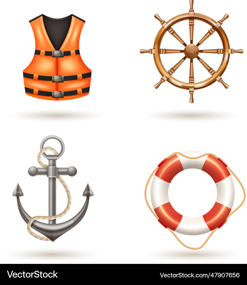 Marine icons set icons set Royalty Free Vector Image