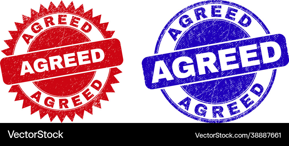 Agreed round and rosette watermarks with scratched