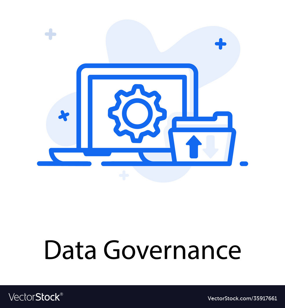 Data governance Royalty Free Vector Image - VectorStock