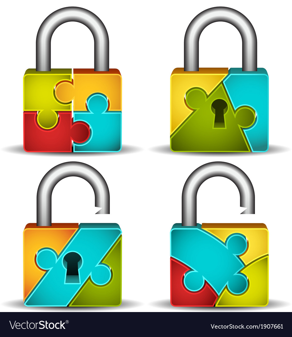Padlock Royalty Free Vector Image - VectorStock