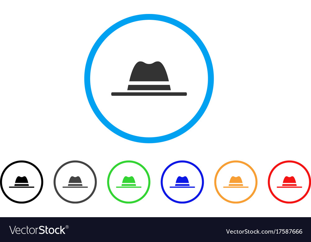 Hat rounded icon Royalty Free Vector Image - VectorStock