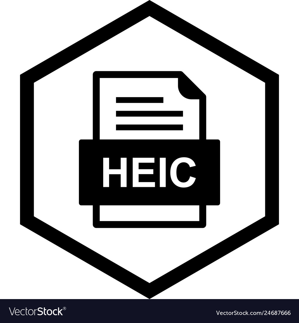 Heic file document icon Royalty Free Vector Image Heic file document icon Royalty Free Vector Image