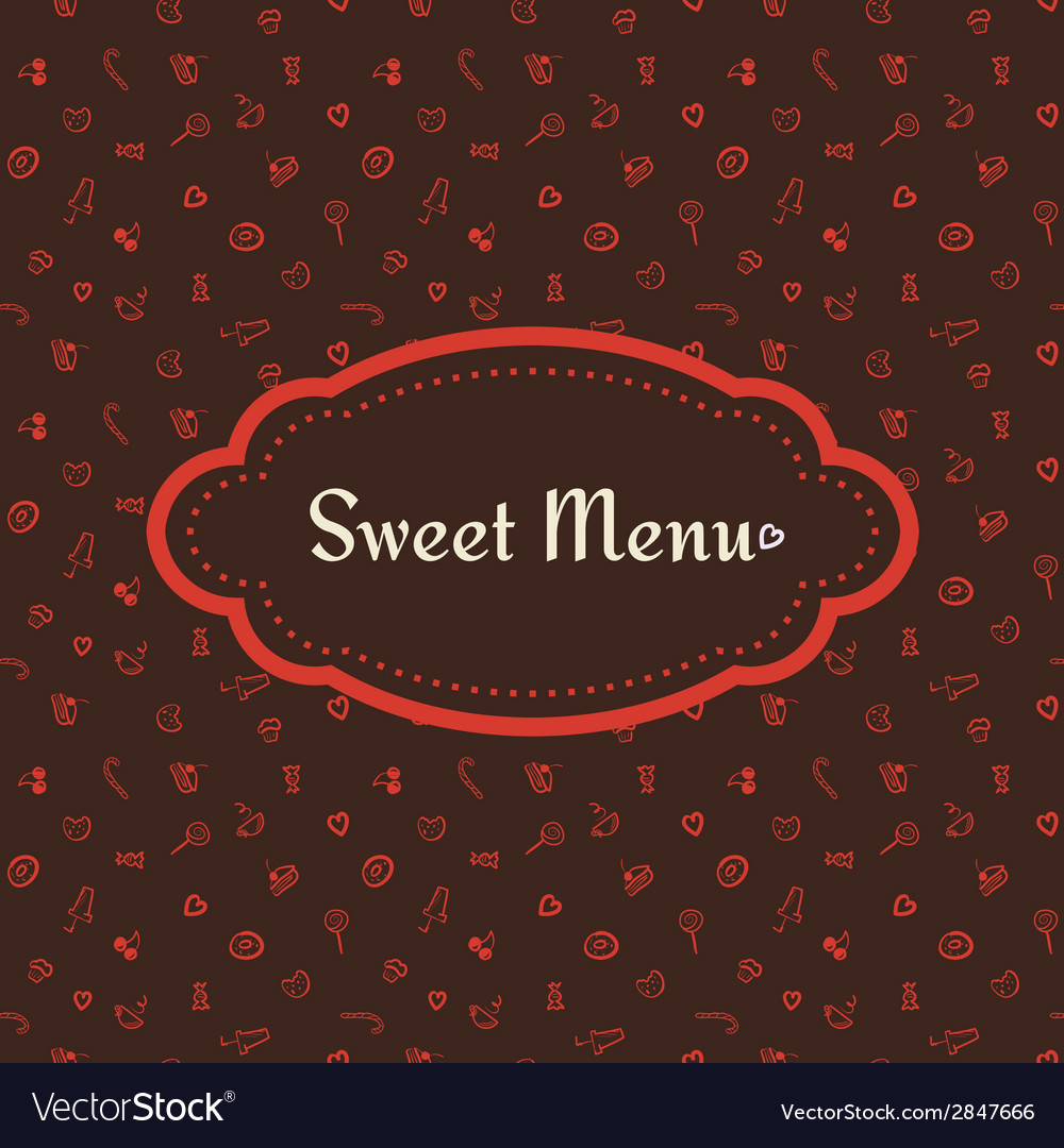 Menu cover Royalty Free Vector Image - VectorStock