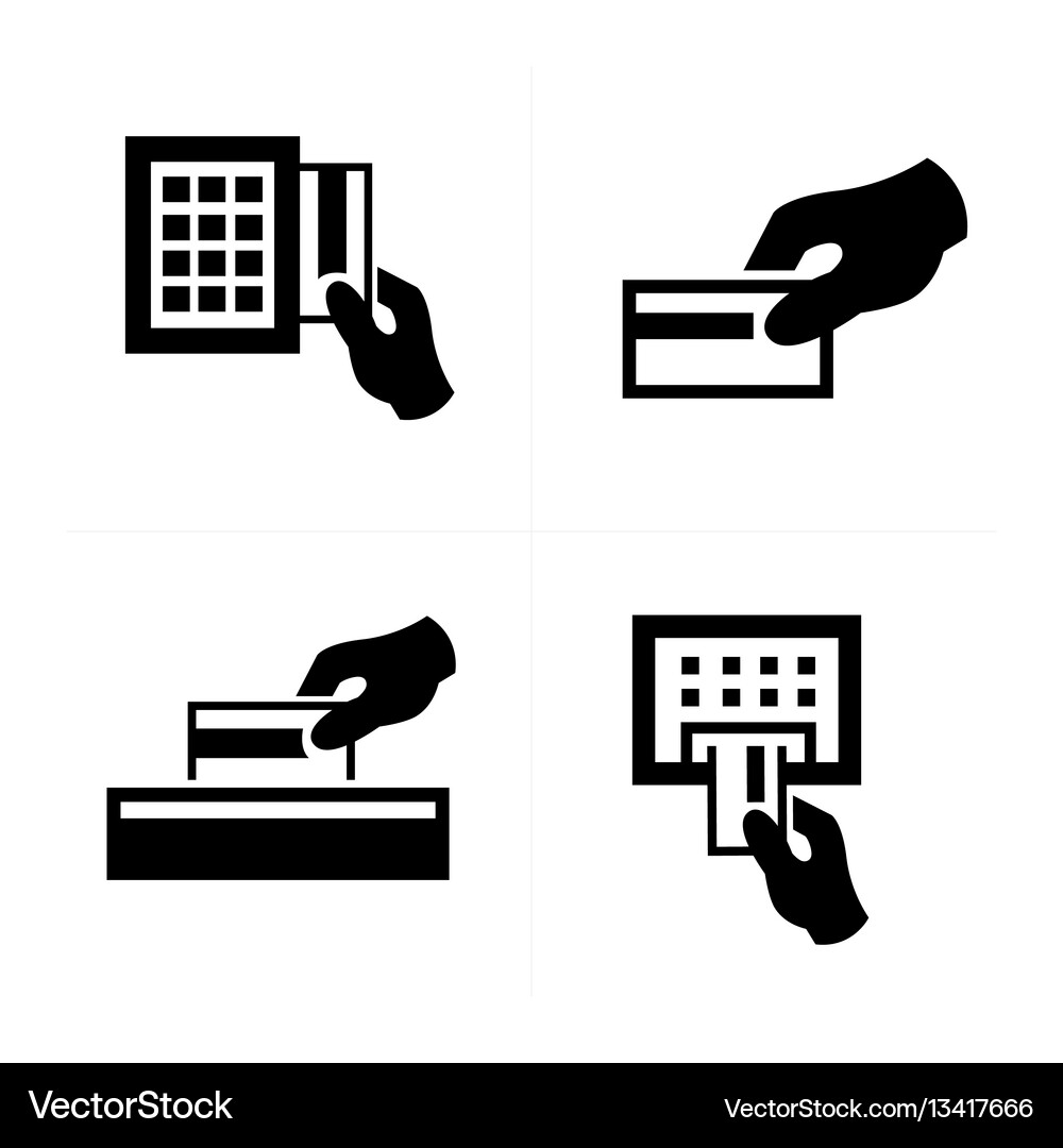 Press card a credit Royalty Free Vector Image - VectorStock