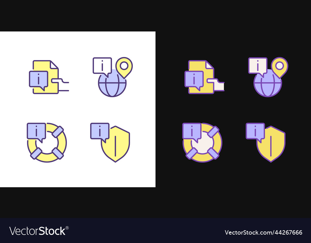 Safe information service pixel perfect light Vector Image Safe information service pixel perfect light Vector Image