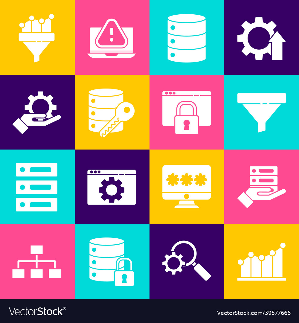 Set pie chart infographic server data web Vector Image Set pie chart infographic server data web Vector Image